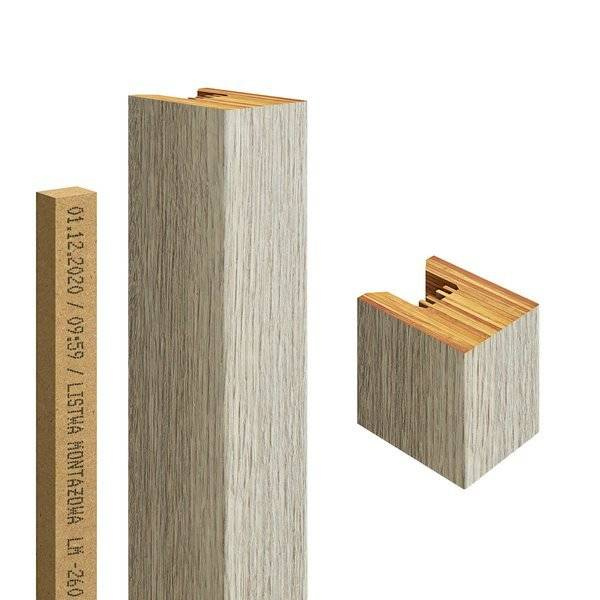 Dąb Naturalny Bielony - Lamele Premium 3D - Panele ozdobne ścienne ...