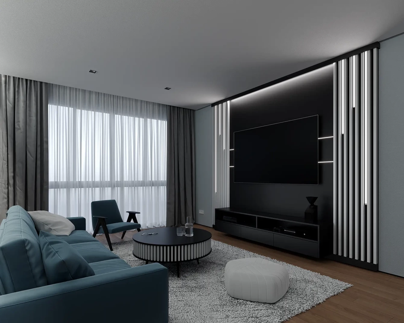 Ścianka meblowa RTV K351 RT \ K350 RT \ LM003 - Orzech Capri | Meble ...