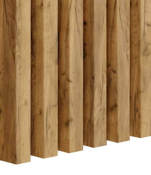 Dąb Craft Złoty- Lamele Premium 3D - Panele ozdobne ścienne akustyczne ...